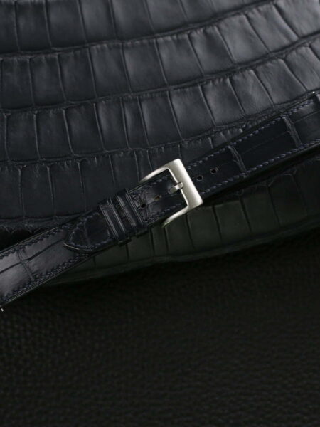 Midnight Blue Alligator Leather Watch Strap | Handdn - Bespoke Watchstraps