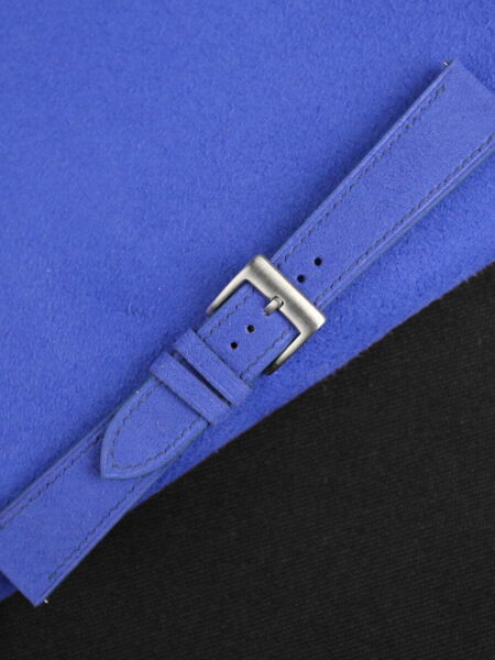 Blue Alcantara Watch Strap | Handdn - Bespoke Watchstraps